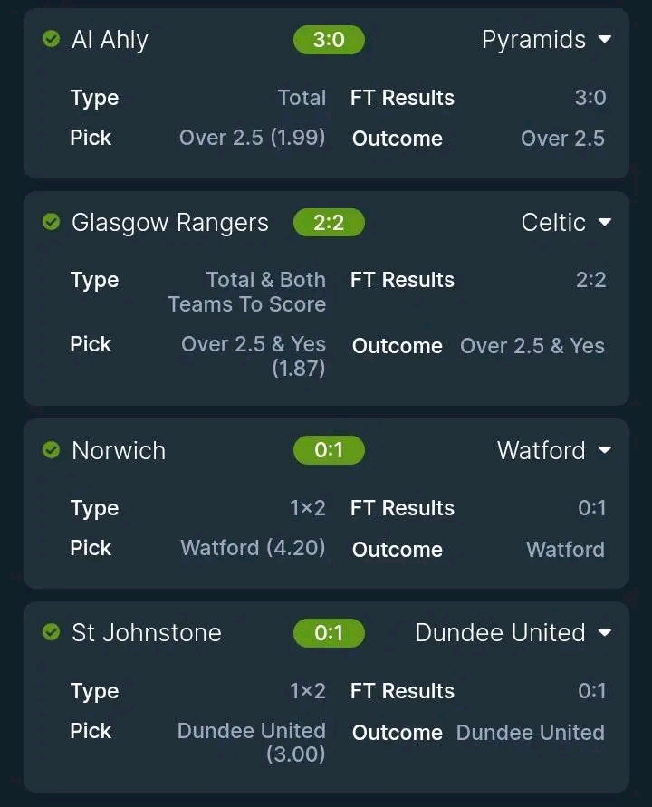 254 sure tips»100 Over 3.5 Goals Prediction.