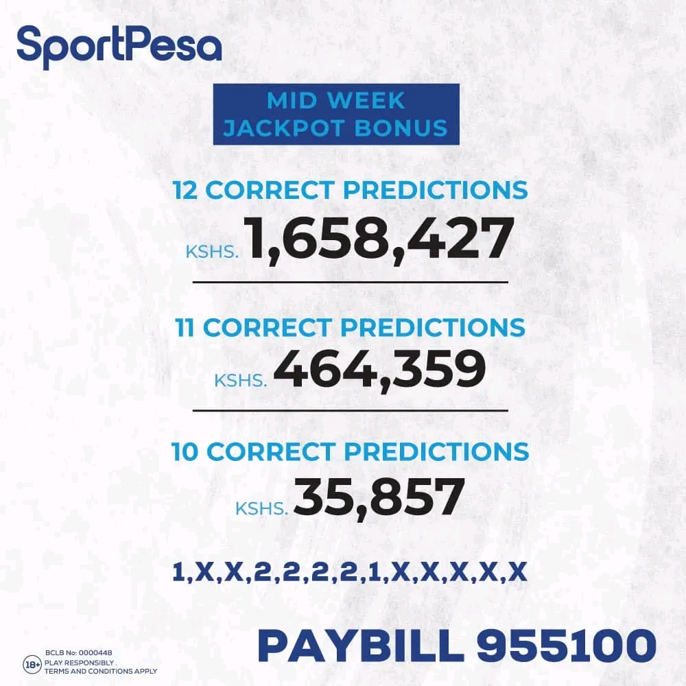 Sokafans Mega Jackpot Prediction»1X121X2X1X.